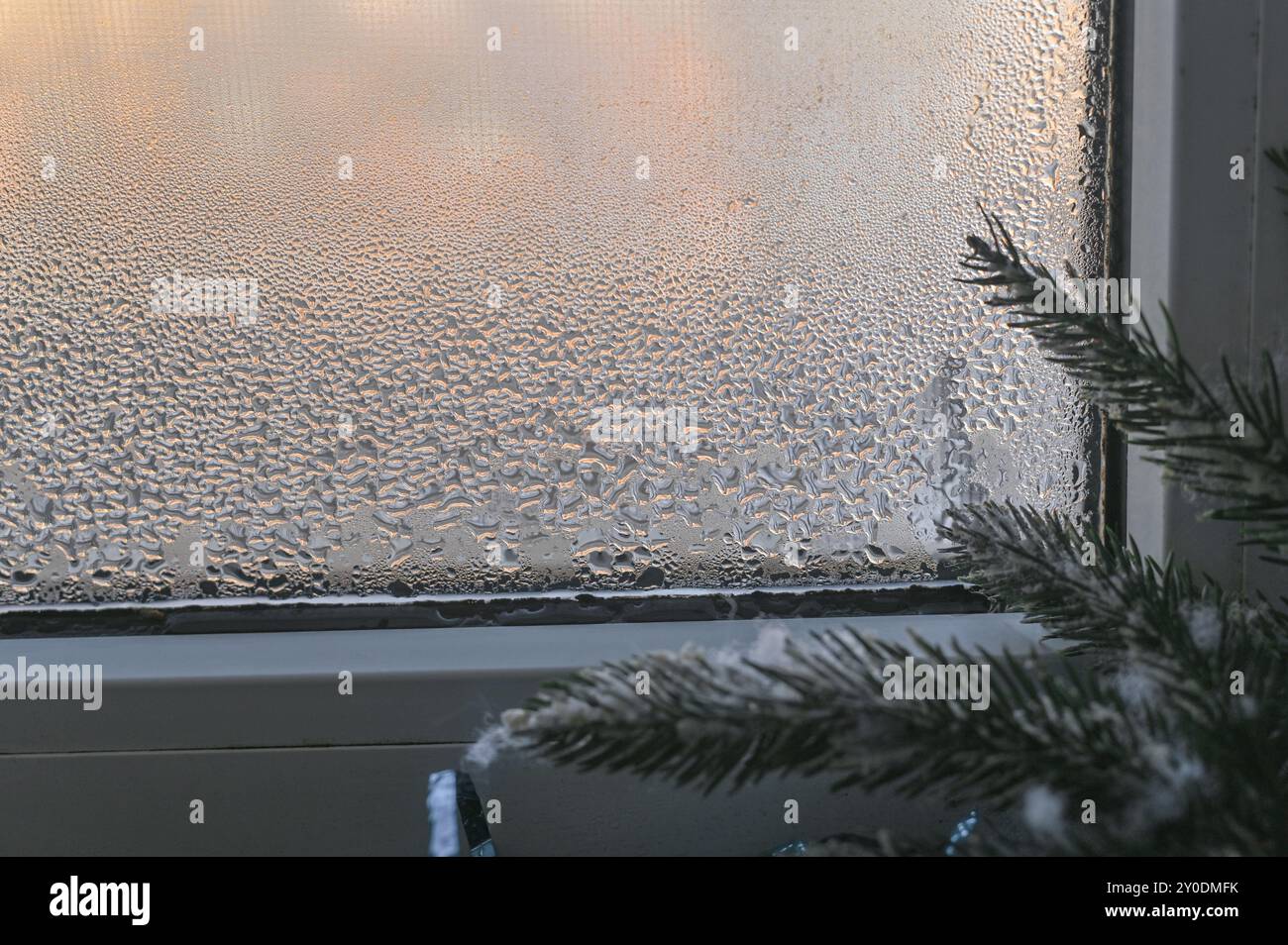 condensation on the window in winter. concept Stock Photo - Alamy