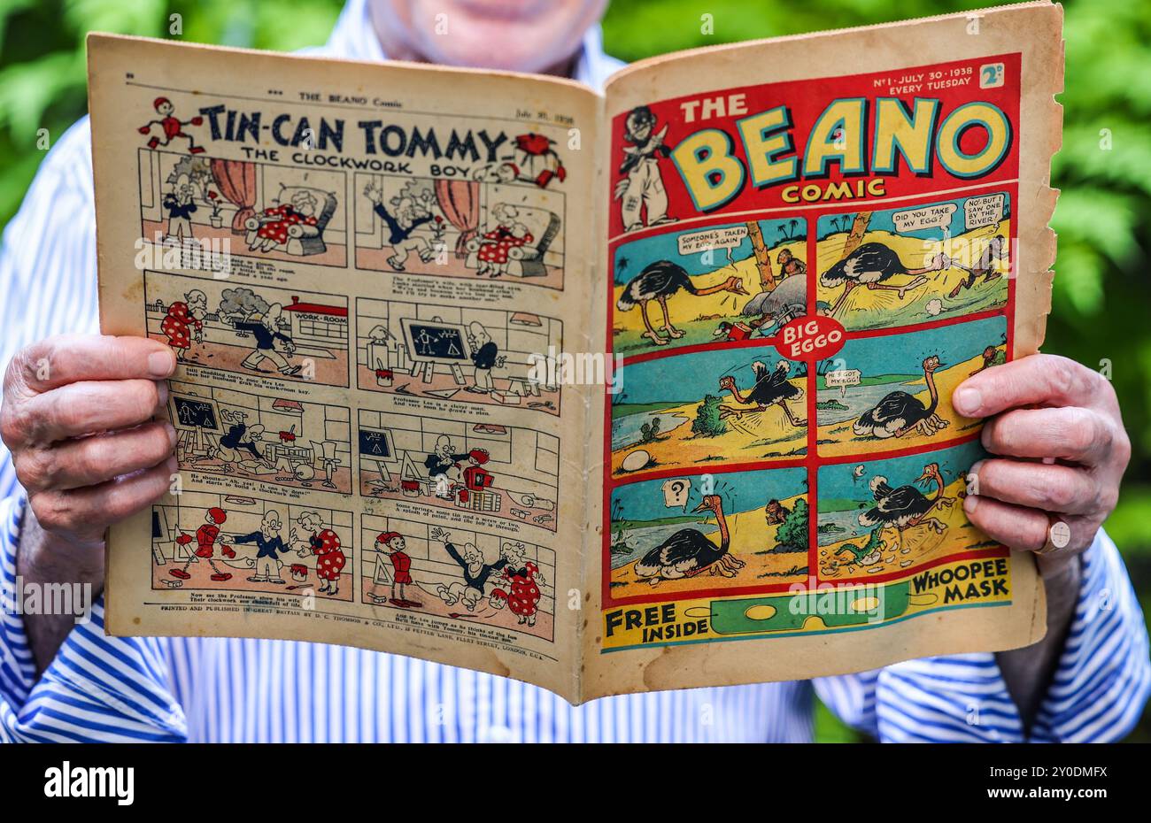 Kentish Town, London 02 Sep.2024. Comic Book Auctions Ltd first sold this exact No 1 Beano comic ...