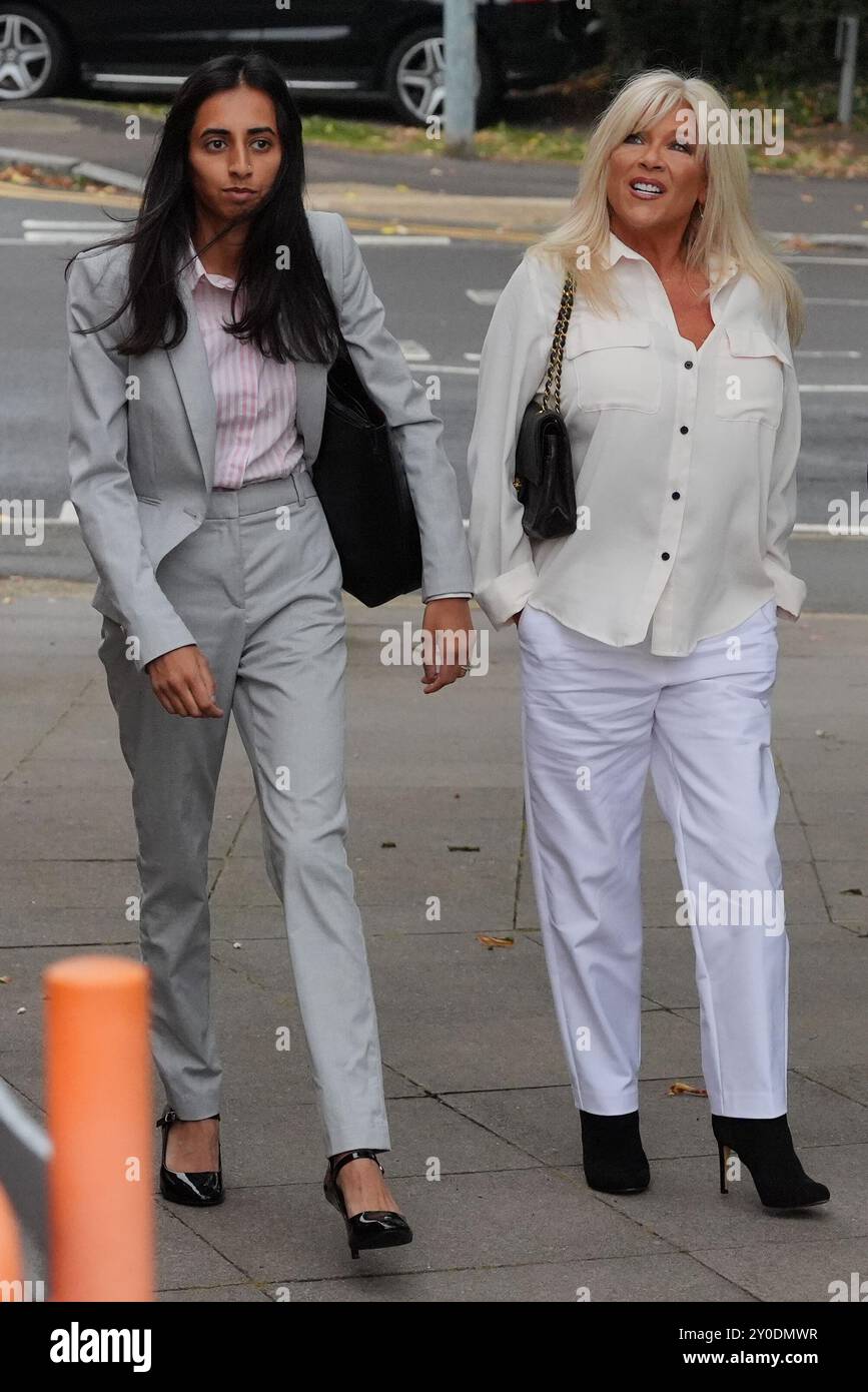 Samantha Fox arrives at Uxbridge Magistrates' Court for sentencing ...