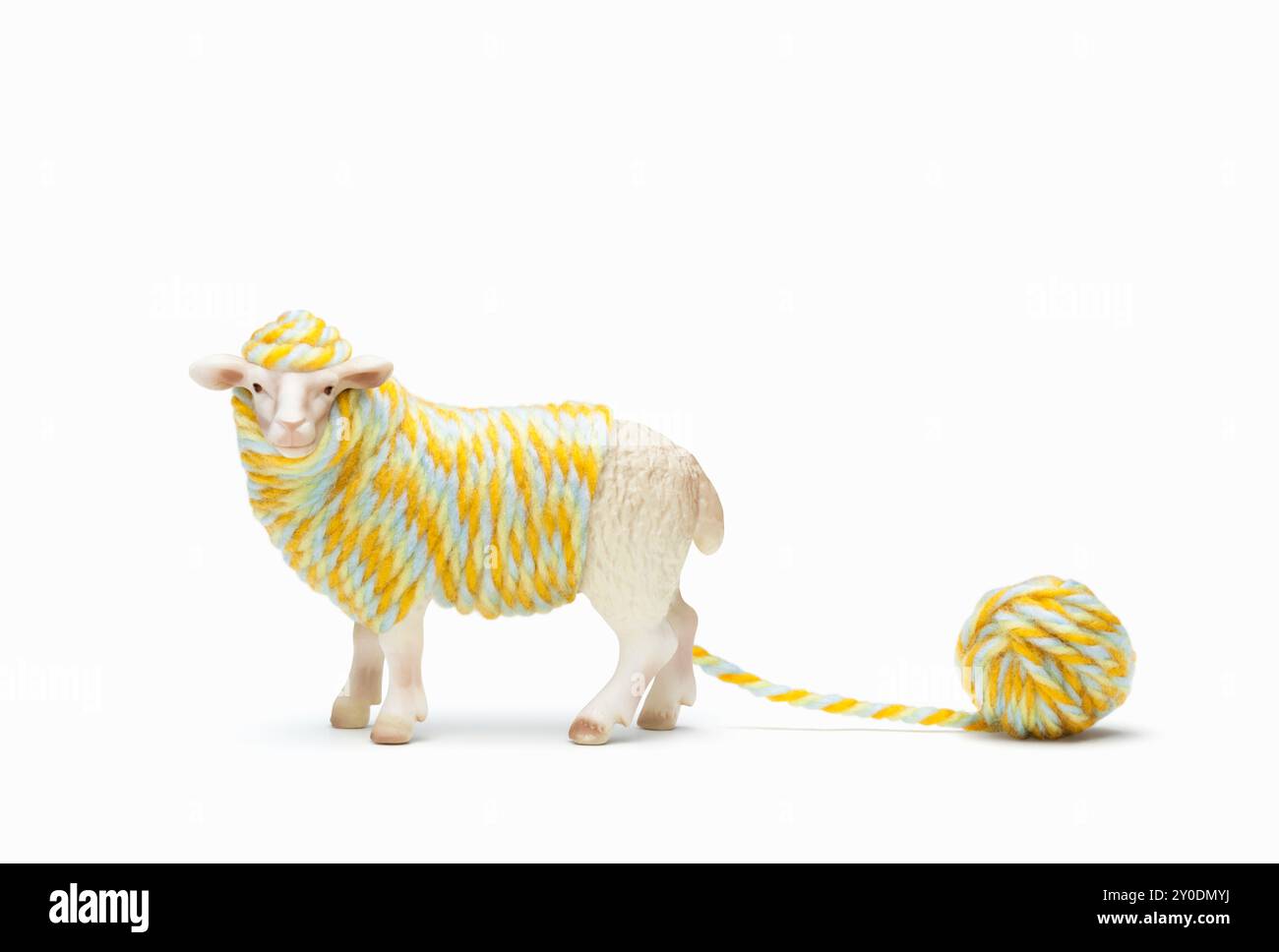 Figure of colorful wool sheep Stock Photo - Alamy