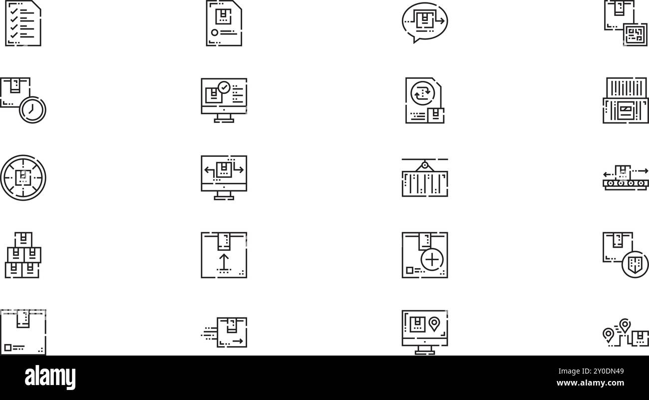 Logistics icons High-Quality Vector Icons Collection with Editable ...