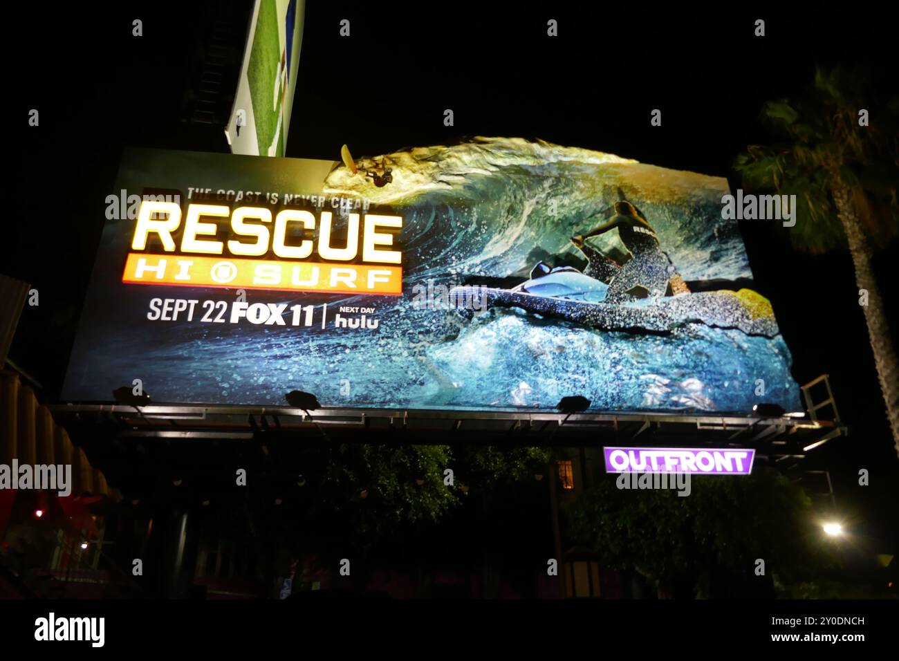 Los Angeles, California, USA 30th August 2024 Rescue Hi Surf Billboard ...