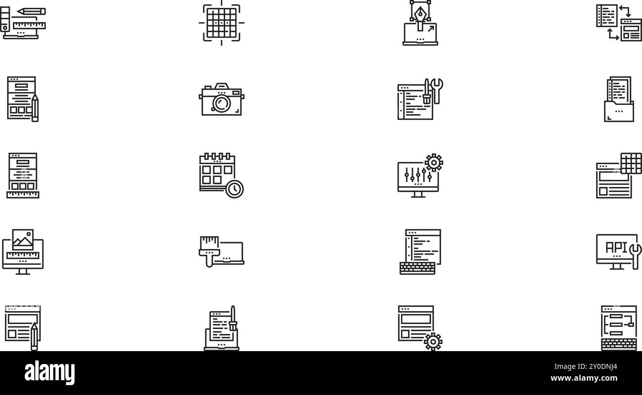 Web design icons High-Quality Vector Icons Collection with Editable ...