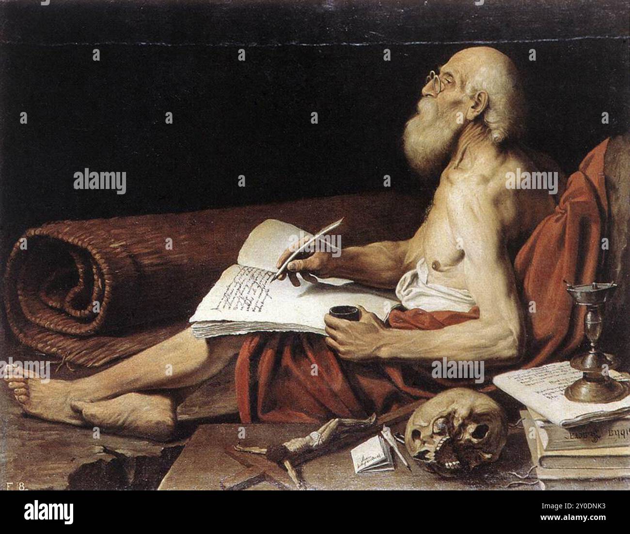 St Jerome, Galleria Nazionale d'Arte Antica Leonello Spada Stock Photo ...