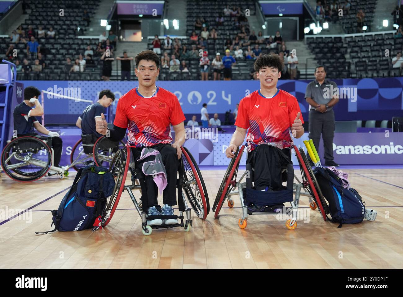 Paris, France. 1st Sep, 2024. Mai Jianpeng (L) /Qu Zimo of China ...