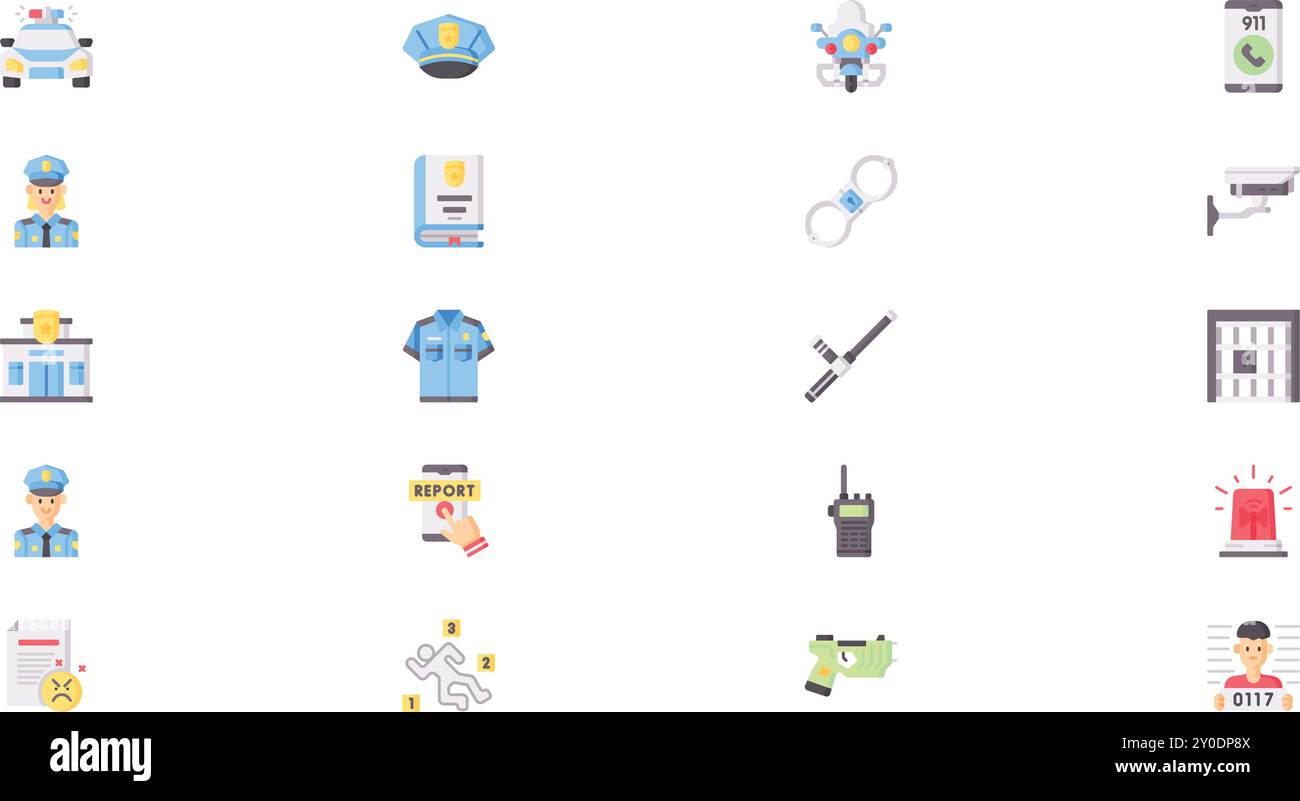 Police icons High-Quality Vector Icons Collection with Editable Stroke ...