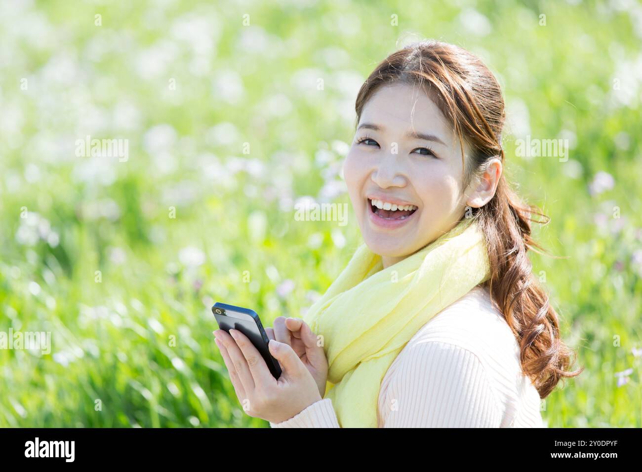 A fresh woman outside Stock Photo - Alamy