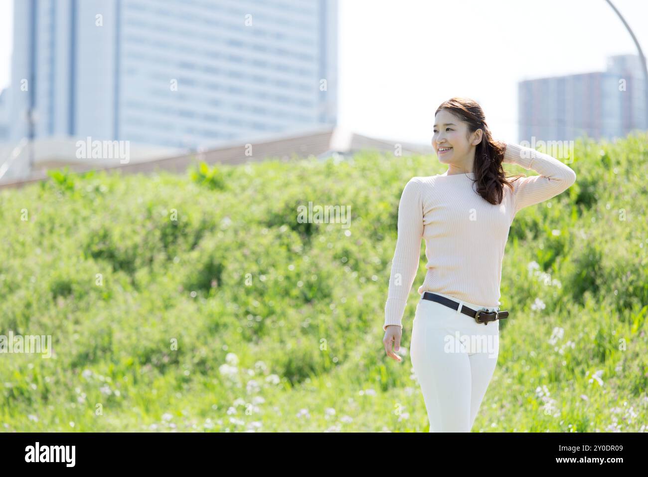 A fresh woman outside Stock Photo - Alamy