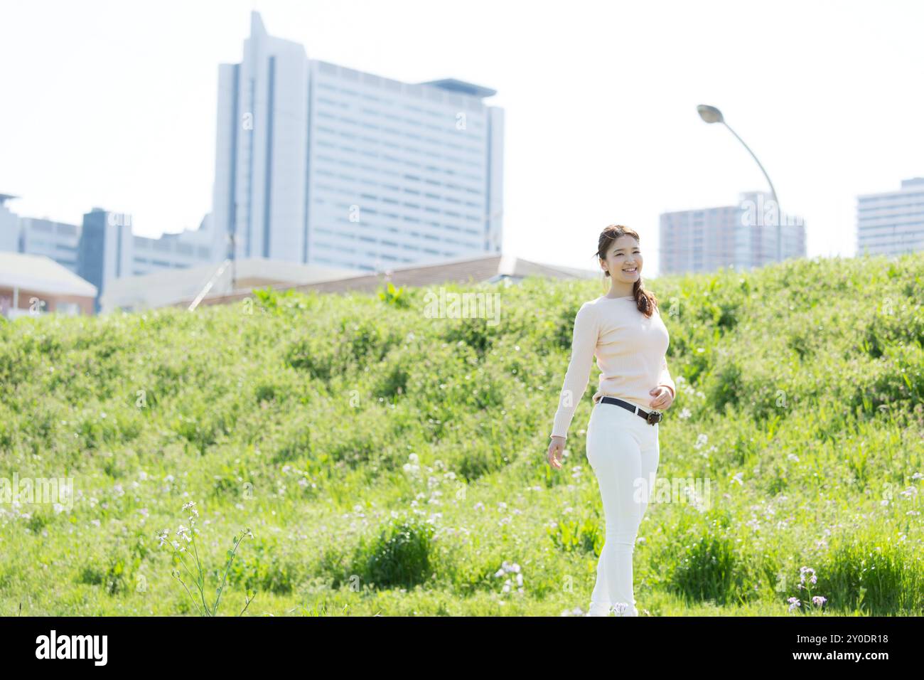 A fresh woman outside Stock Photo - Alamy