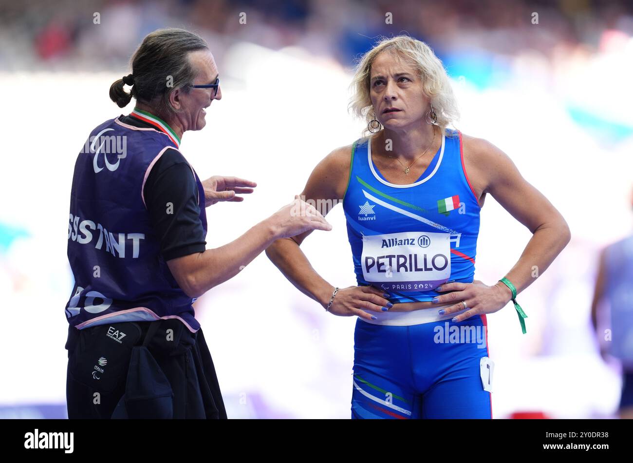 Italy's Valentina Petrillo before the Women's 400m - T12 Round 1 Heat 4 ...