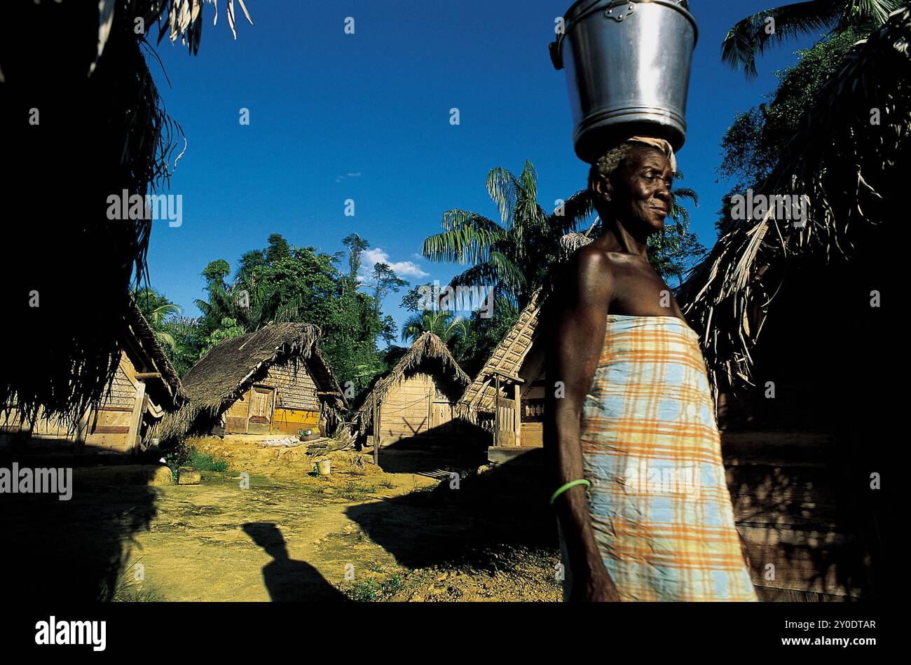 Suriname Maroon village Stock Photo - Alamy