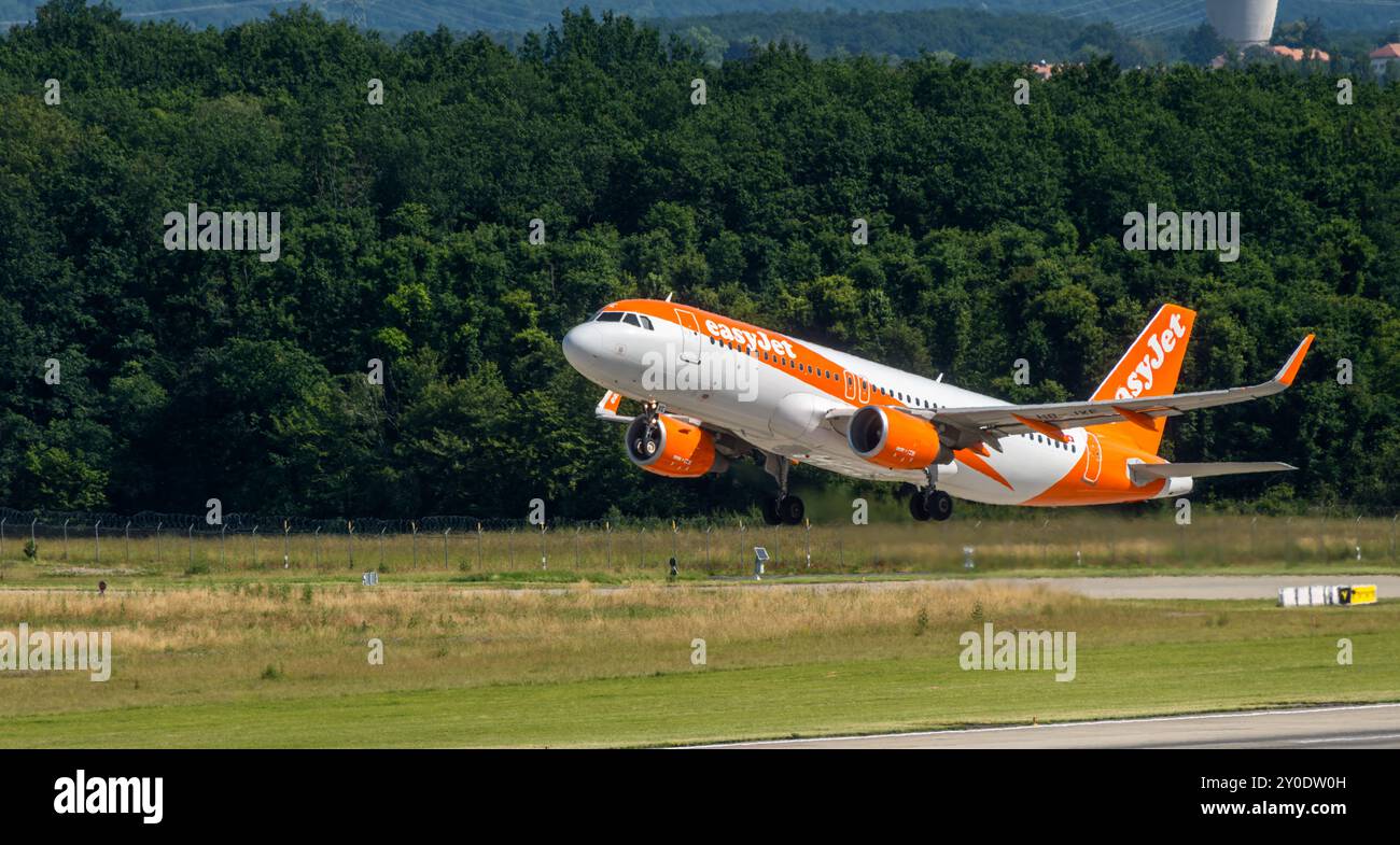 Geneva, Switzerland - september 29, 2024 : sign and logo on an airplane ...