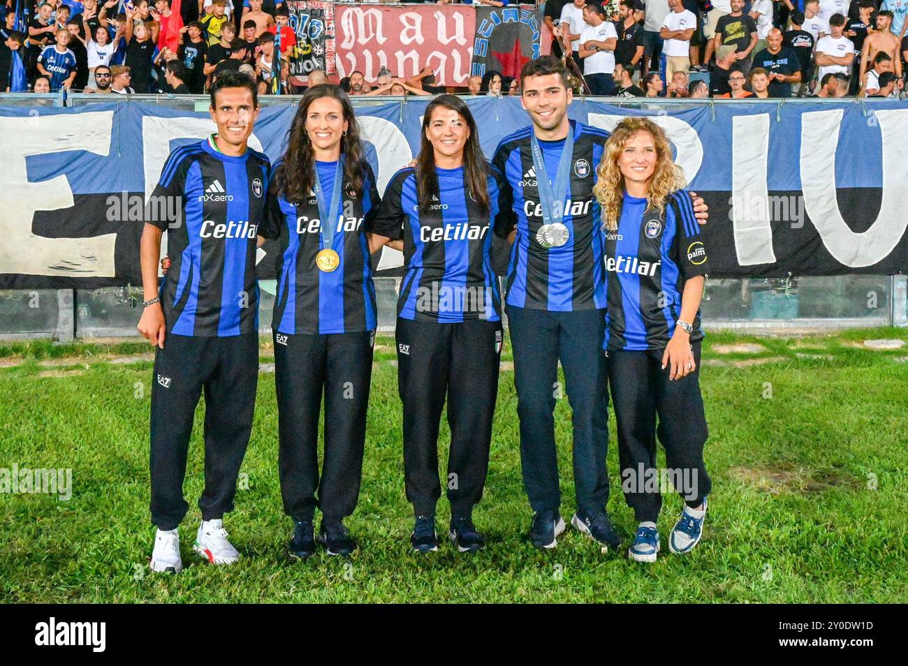 Pisan Olympic Athletes from sx Daniele Meucci (marathon), Silvia ...