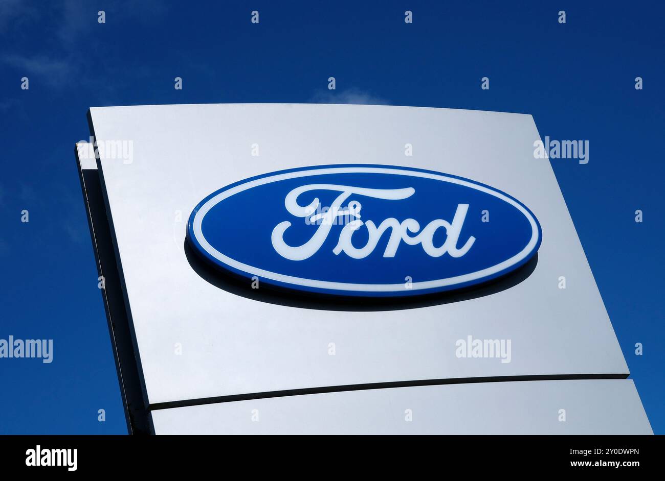 ford dealership sign board, norfolk, england Stock Photo - Alamy