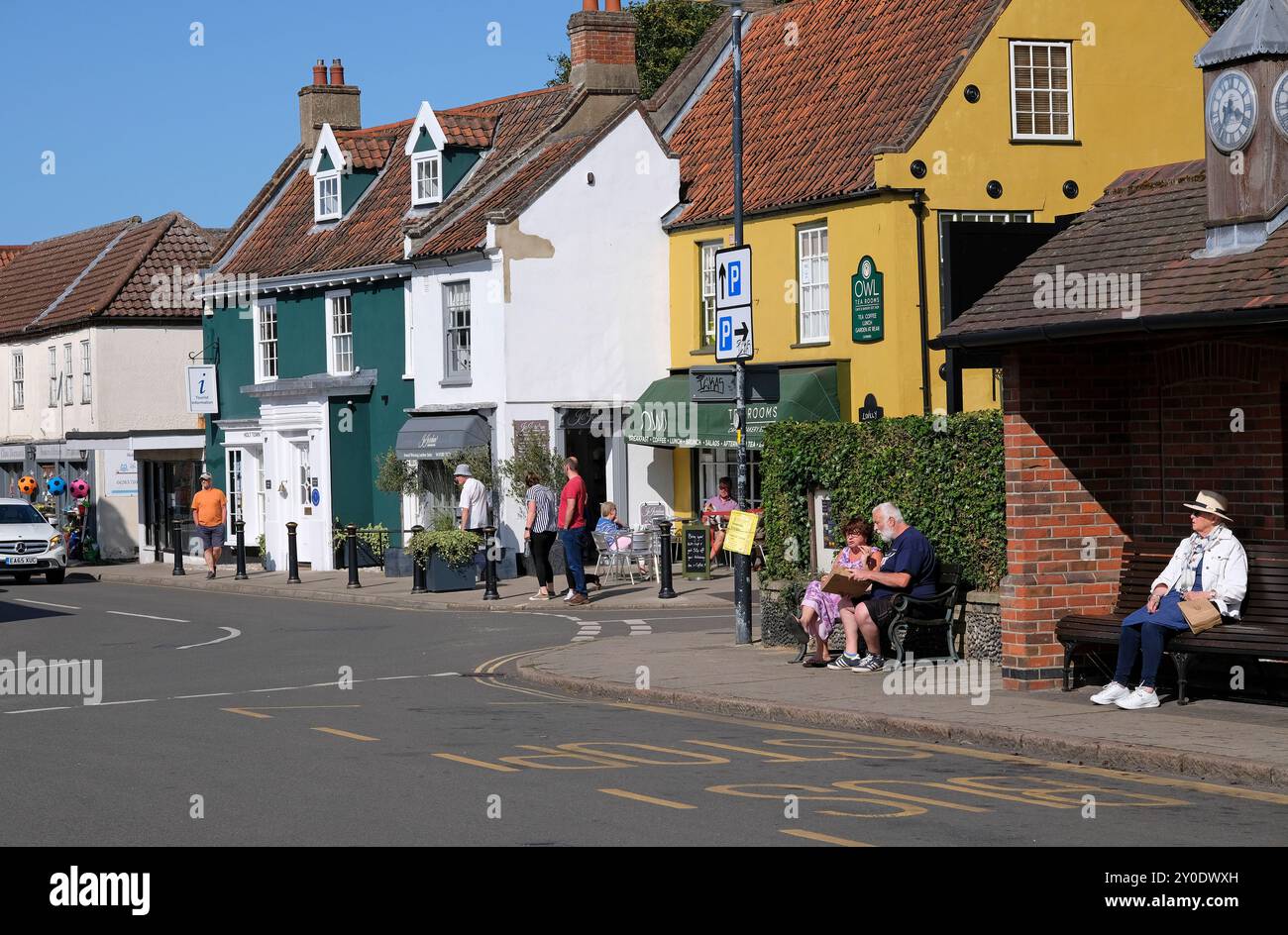 holt town centre, north norfolk, england Stock Photo - Alamy
