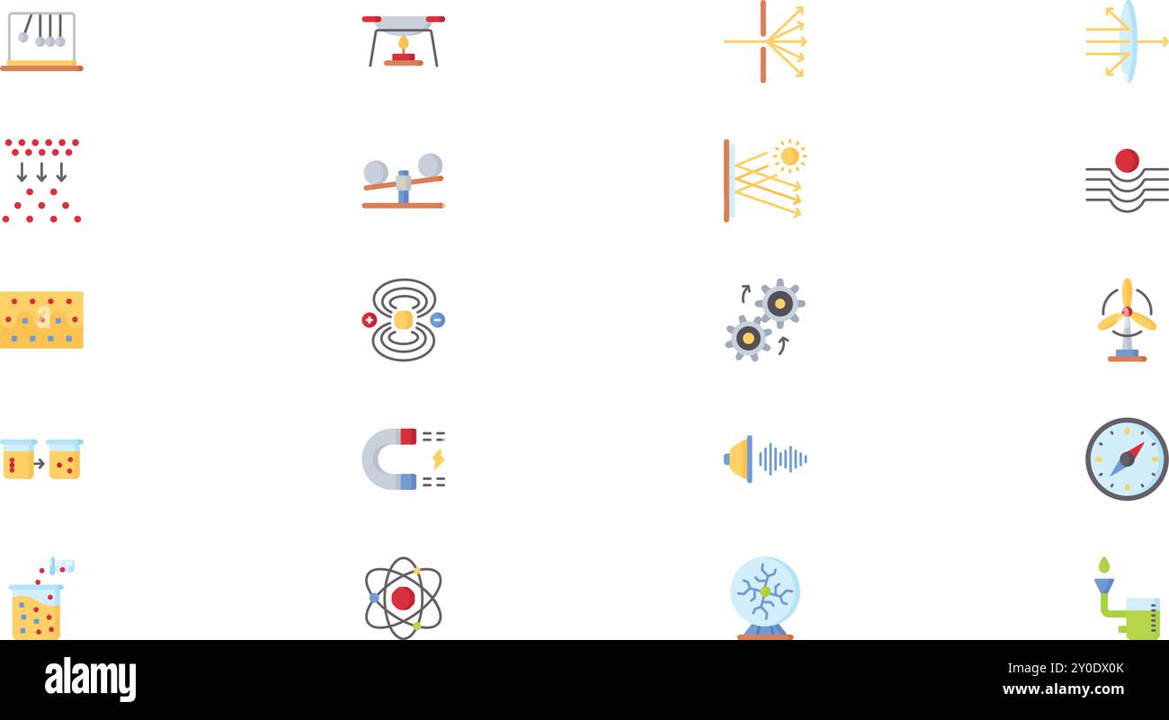 Physics process icons High-Quality Vector Icons Collection with ...