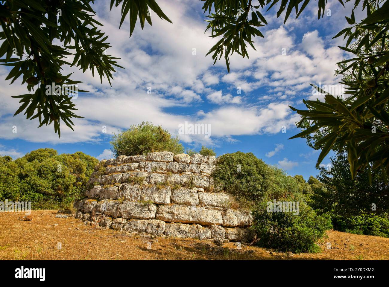 Circular talaiot of Sa Clova des Xot. Archaeological site of Sa Canova ...