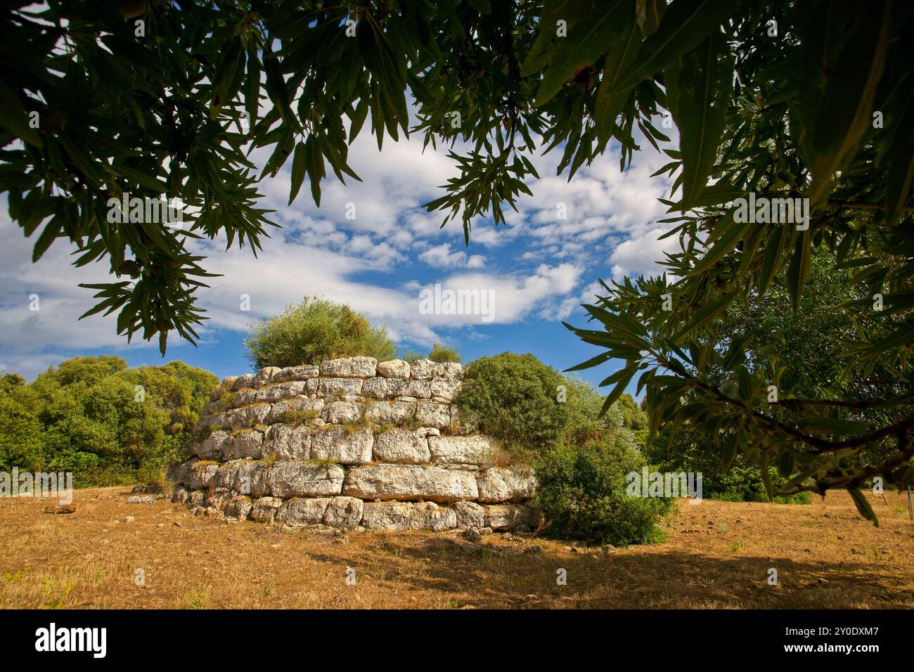 Circular talaiot of Sa Clova des Xot. Archaeological site of Sa Canova ...