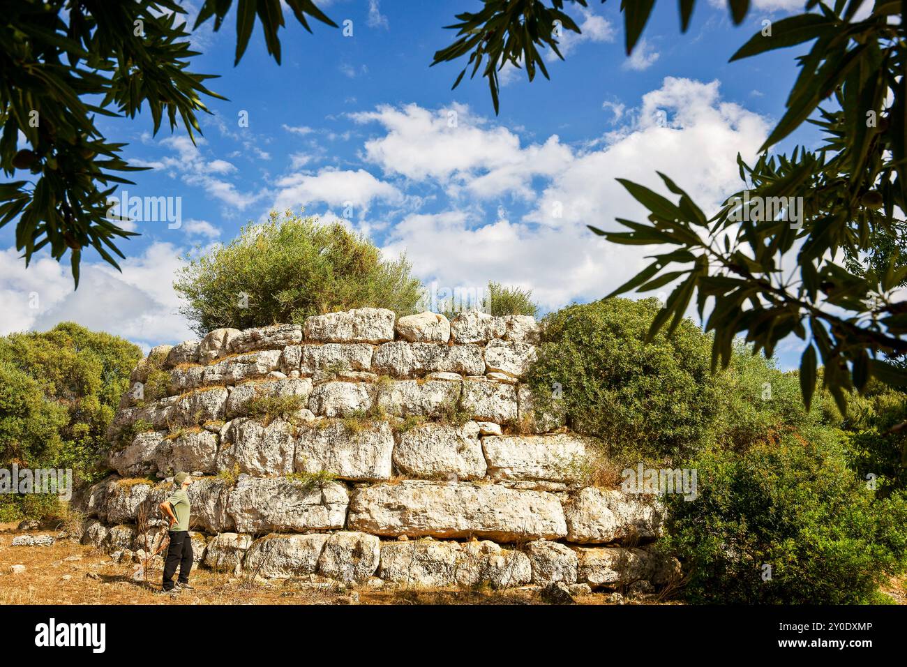 Circular talaiot of Sa Clova des Xot. Archaeological site of Sa Canova ...
