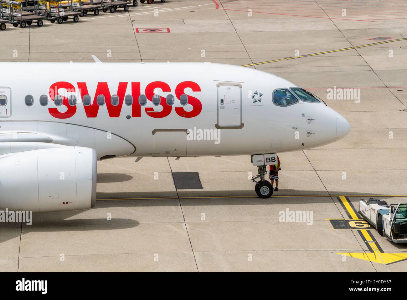 Geneva, Switzerland - september 29, 2024 : sign and logo on a Swiss ...