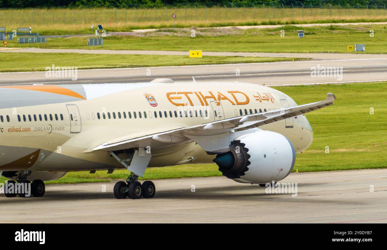 Geneva Switzerland June 16 2024 Sign And Logo On An Airline Of geneva-switzerland-june-16-2024-sign-and-logo-on-an-airline-of