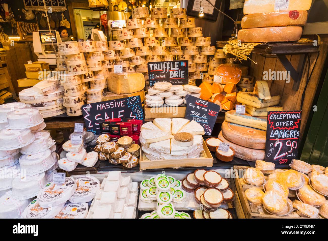 England, London, Southwark, London Bridge City, Borough Market, Cheese ...