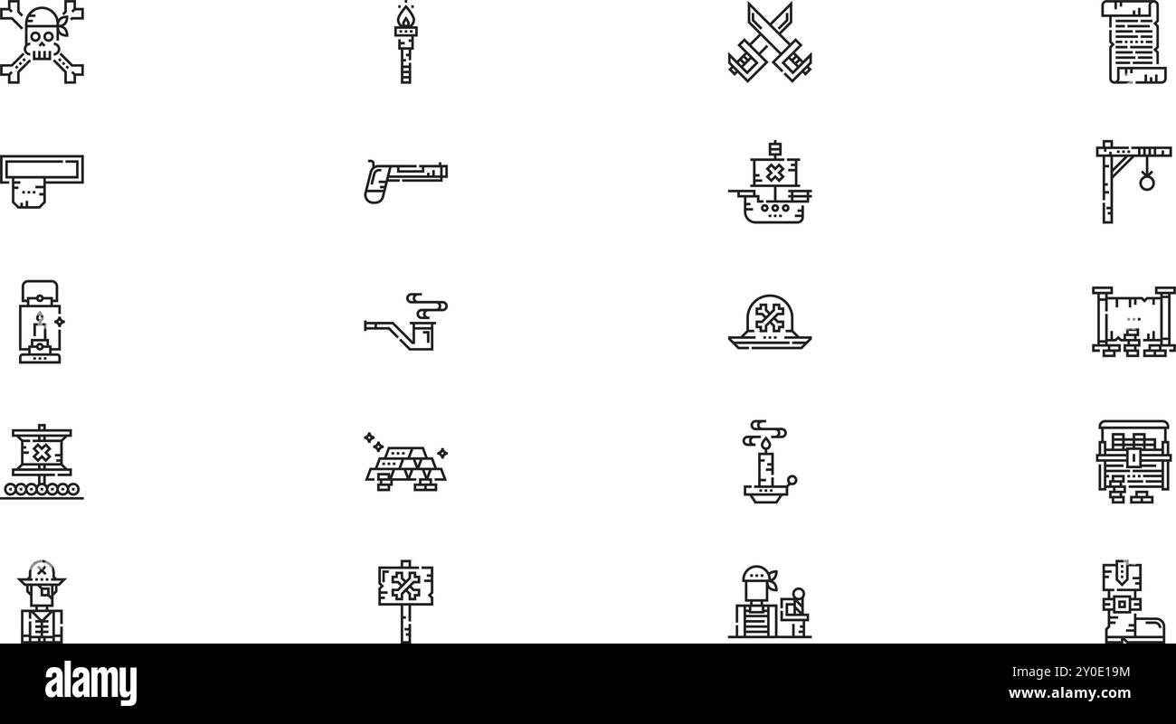 Pirates icons High-Quality Vector Icons Collection with Editable Stroke ...