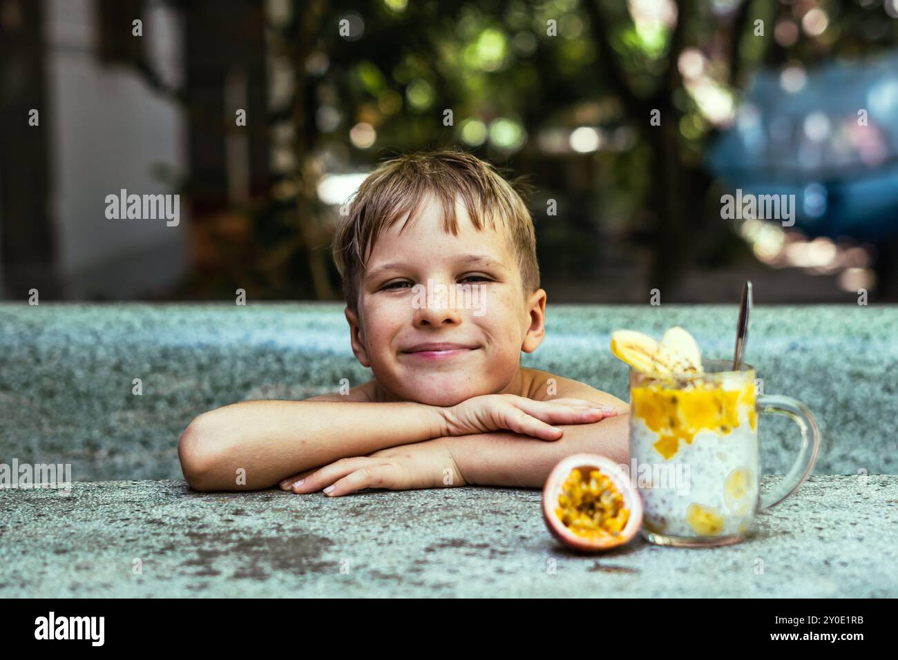 Portrait boy. Happy childhood, sincere emotions, joy of life, family ...