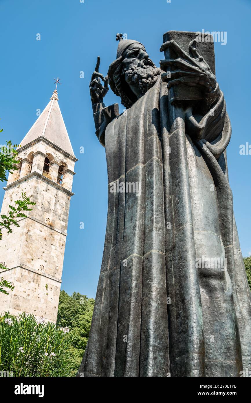 Statue of bishop Grgur Ninski (Gregory of Nin), medieval Croatian ...
