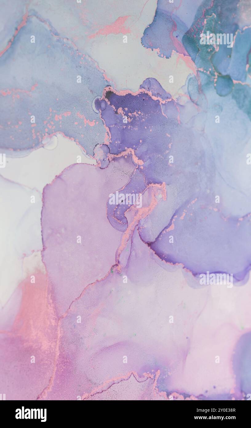 Soft pastel abstract art with swirling colors in shades of lavender ...