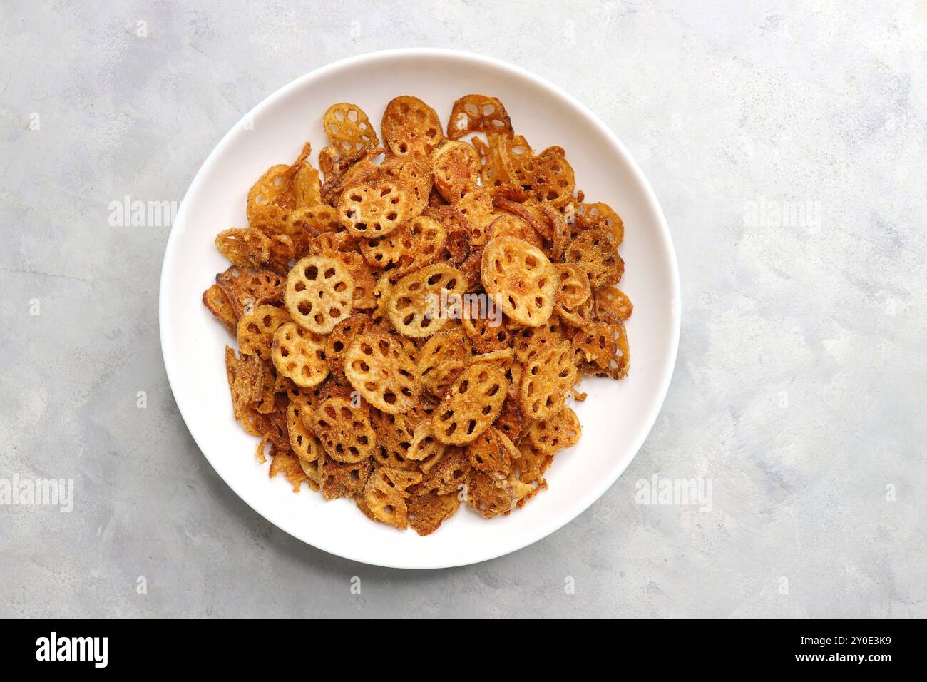 Crispy lotus stem chips and roasted makhana, perfectly spiced and ...