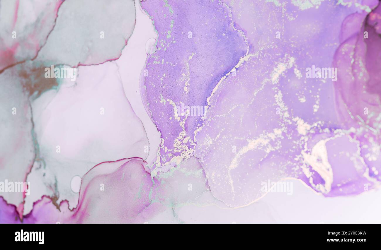 Abstract purple and pastel fluid art showcasing soft textures and ...