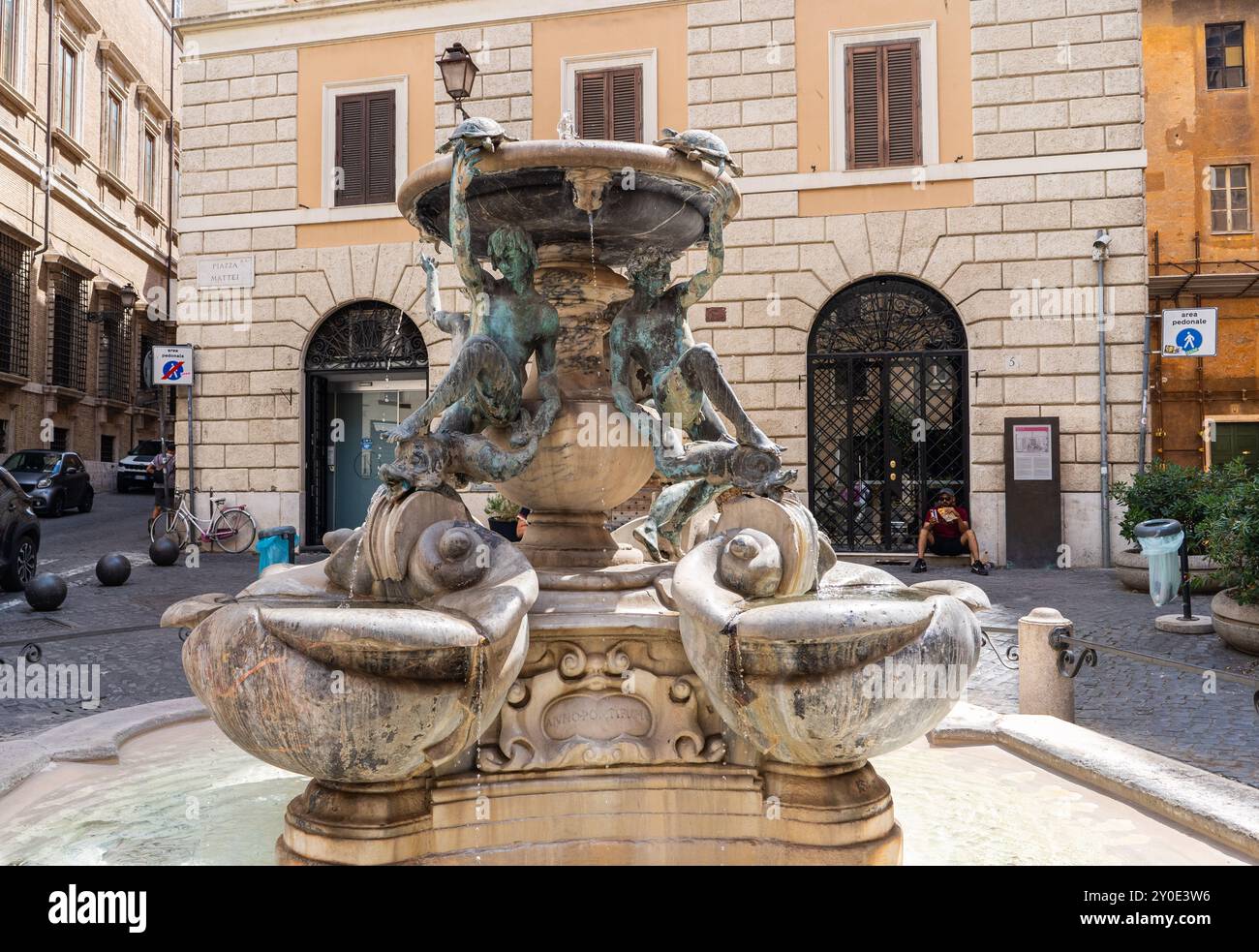 Fontana delle Tartarughe - Fountain Tortoise turtles Stock Photo - Alamy