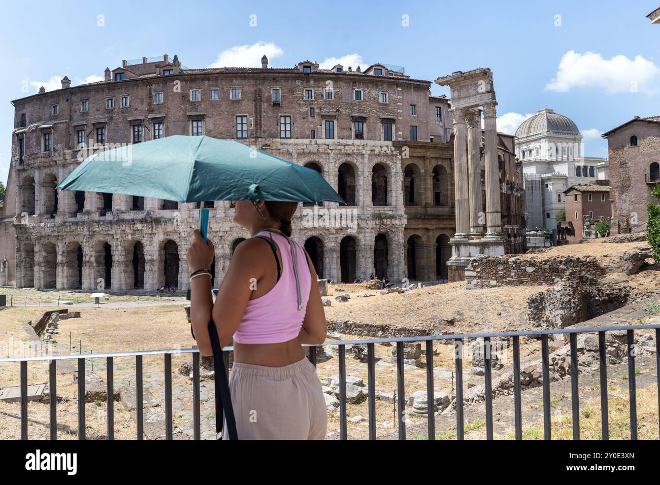 Theatre of Marcellus an ancient open-air theatre in Rome, Italy Stock ...