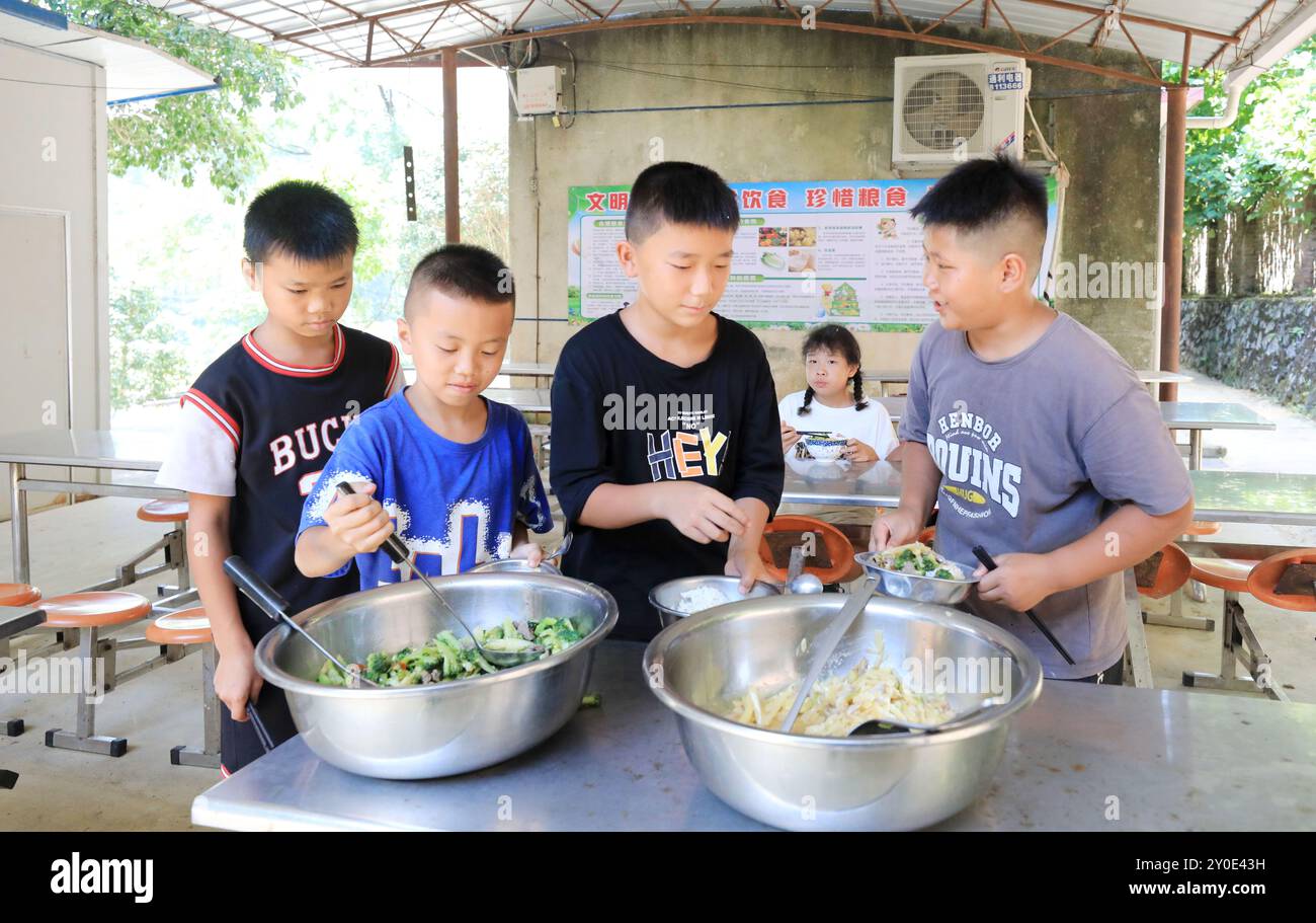 Primary school lunch queue hi-res stock photography and images - Alamy