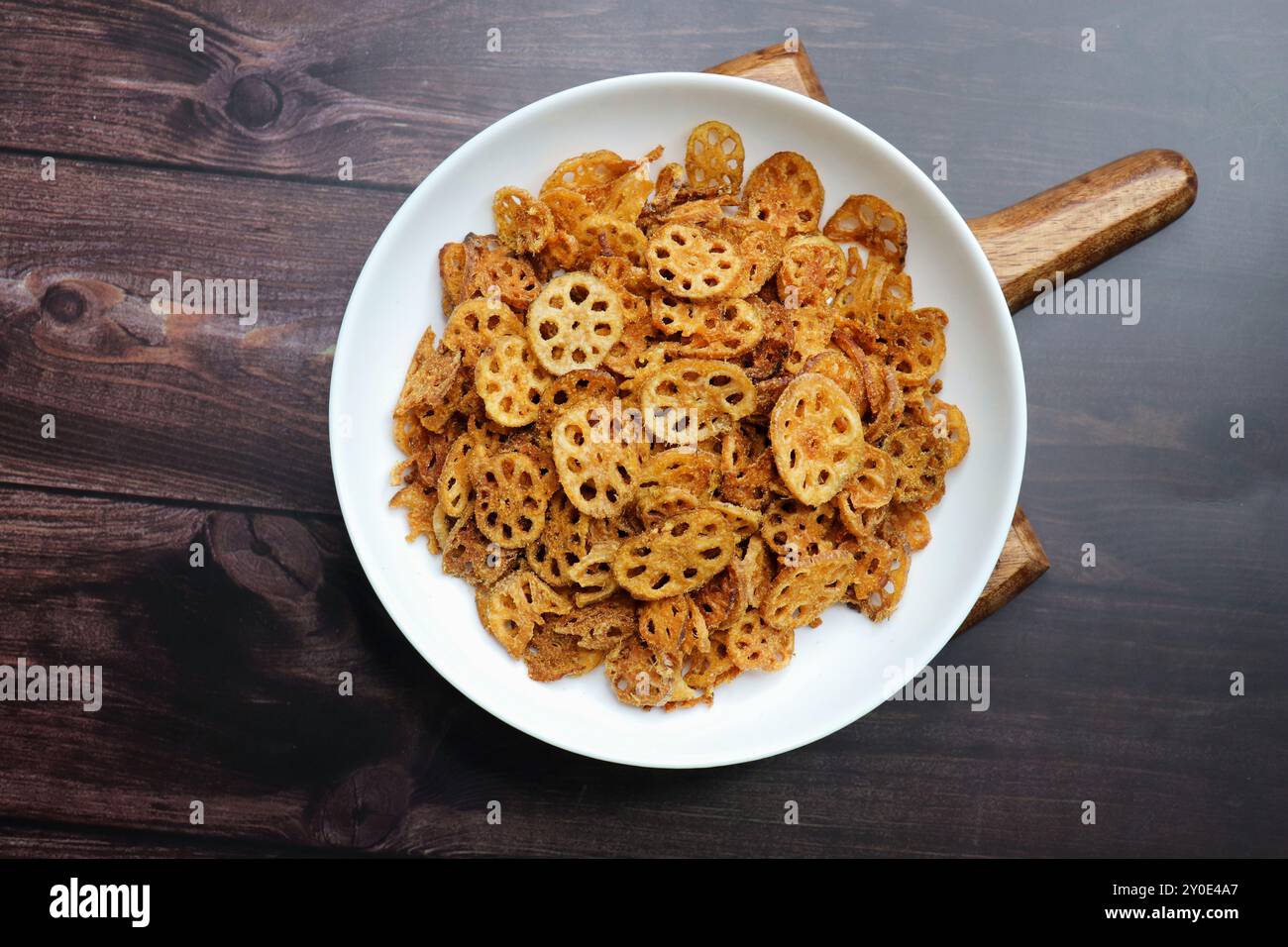 Crispy lotus stem chips and roasted makhana, perfectly spiced and ...