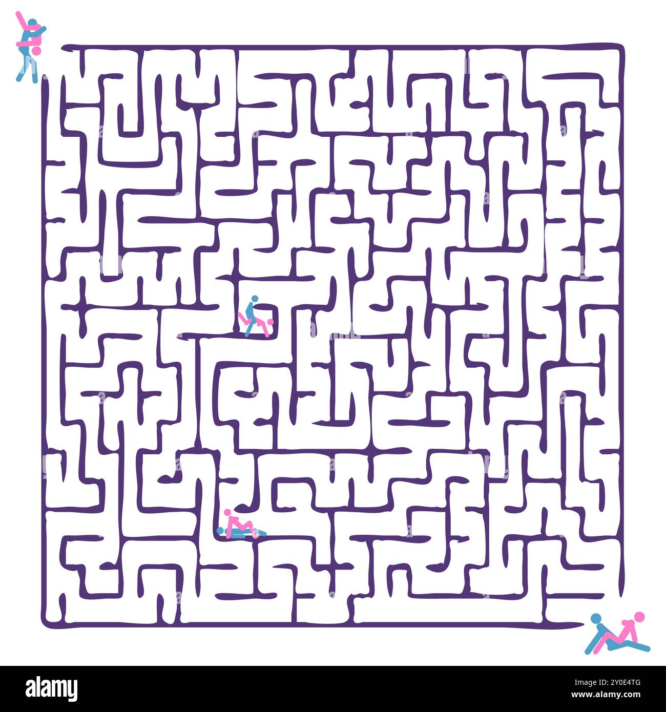 Children's game labyrinth. Find a way out of the maze Stock Vector ...