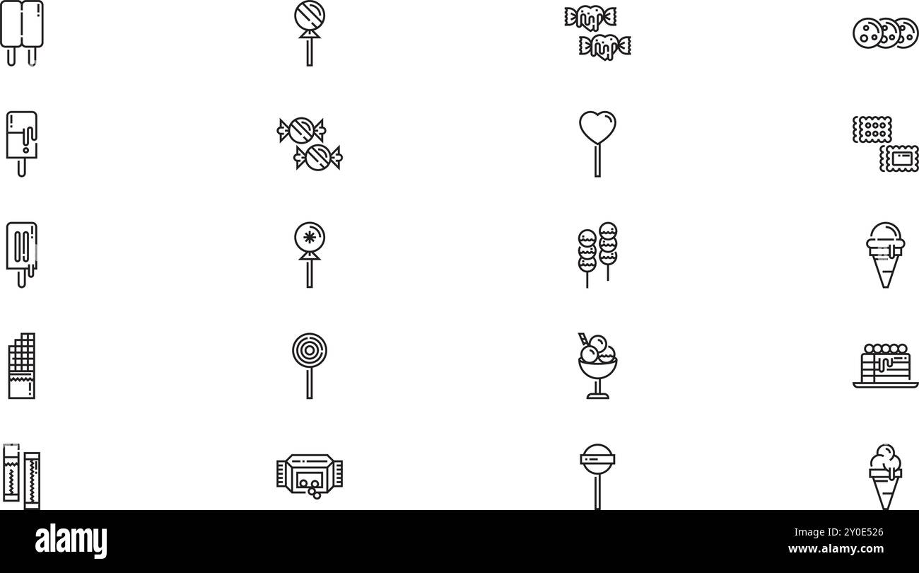 Sweet candies icons High-Quality Vector Icons Collection with Editable ...