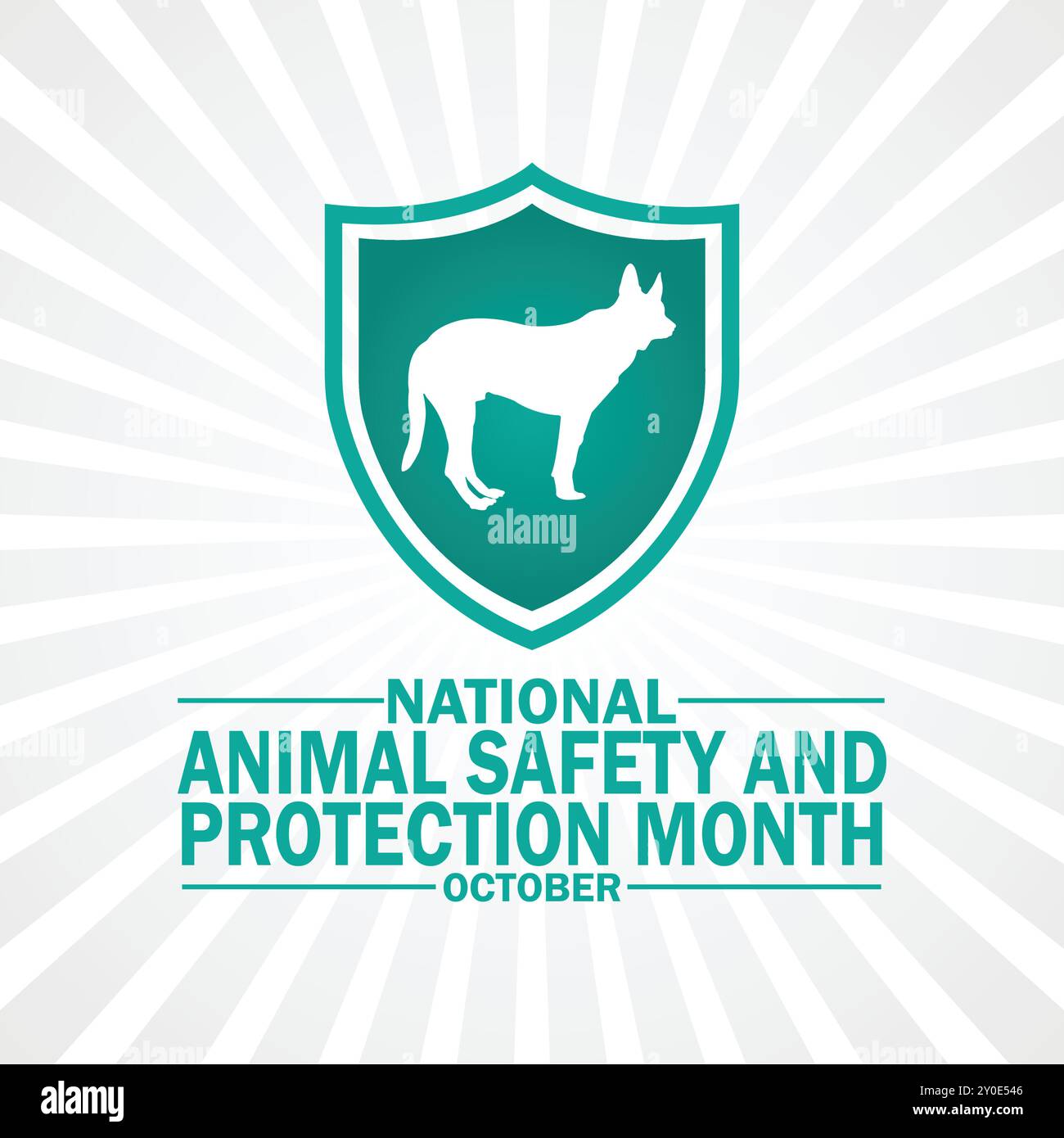 National animal safety and protection month. October. Holiday concept ...
