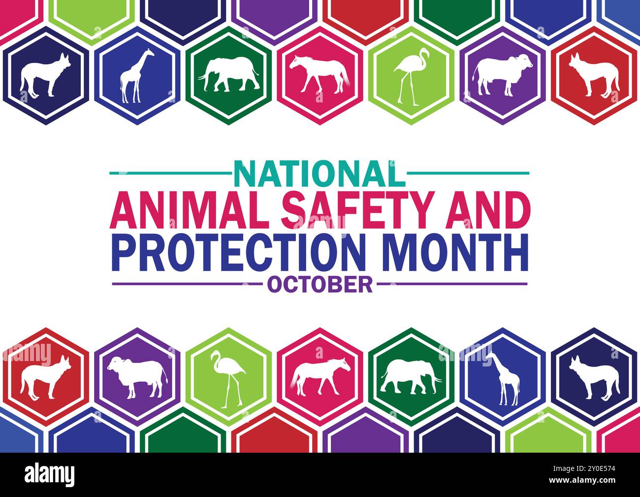 National animal safety and protection month October wallpaper with ...