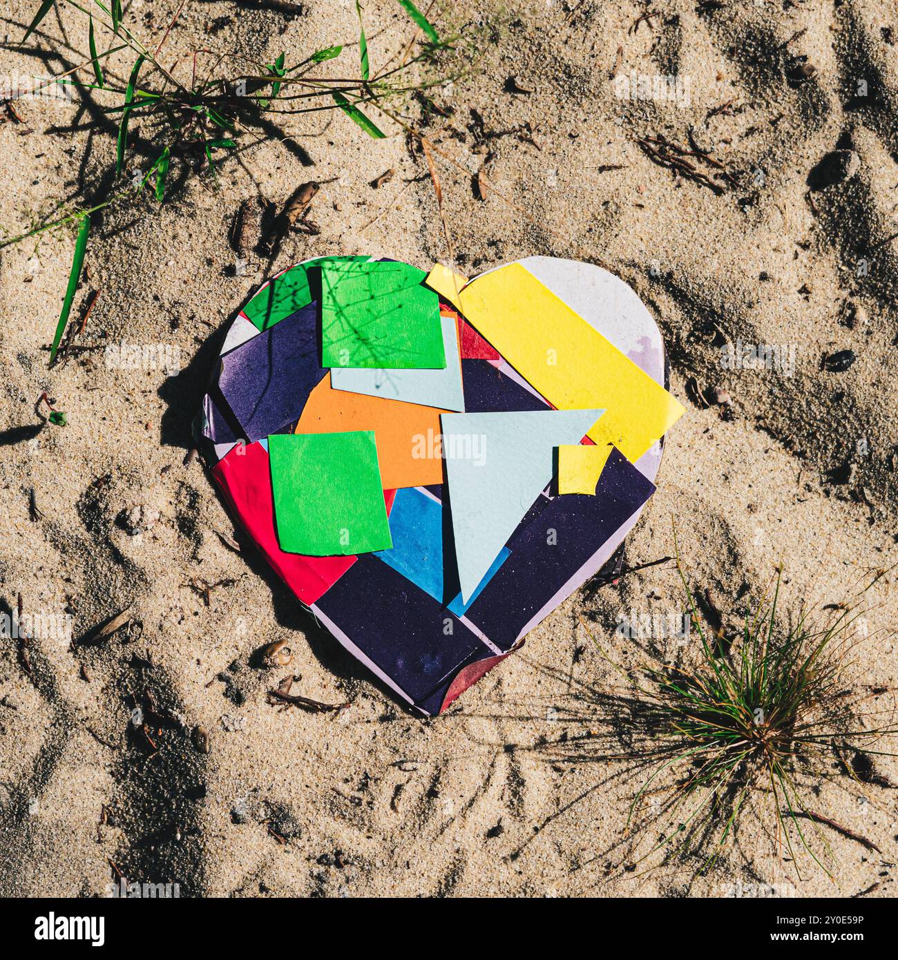 Motherhood Childhood happiness, heart form craft present from child to ...