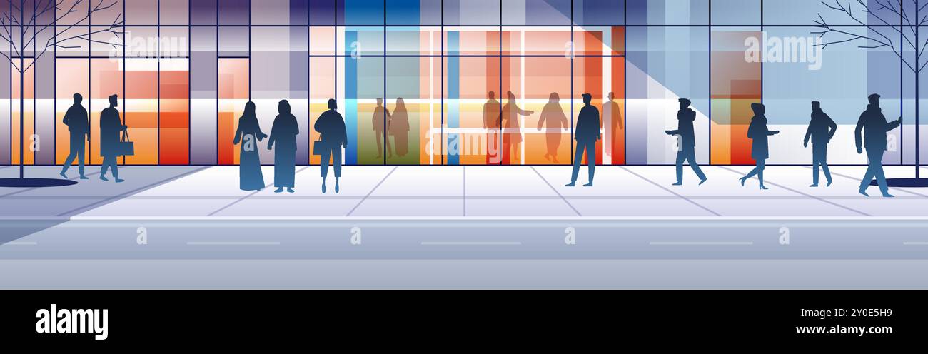 Busy sidewalk not fried Stock Vector Images - Alamy