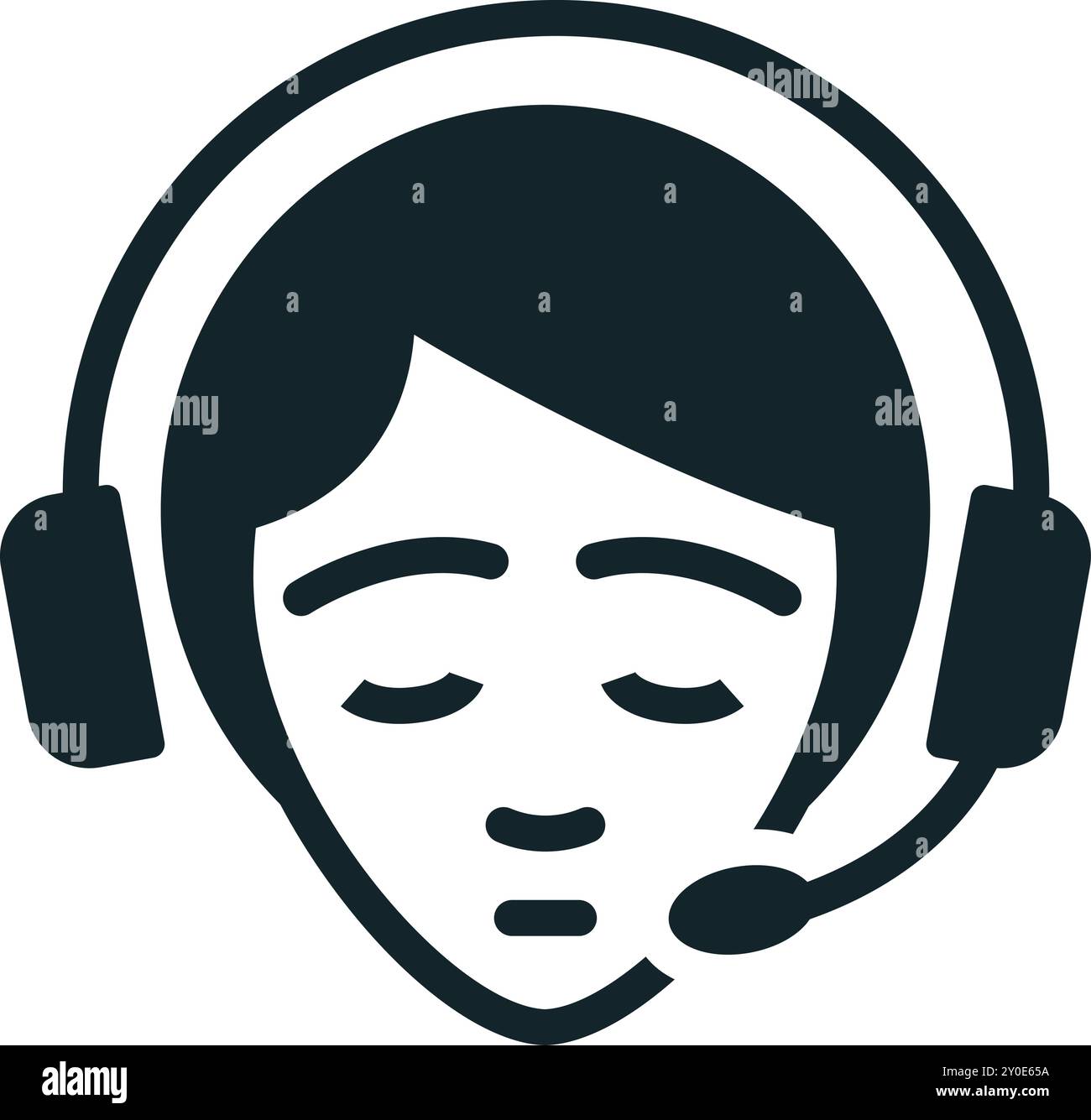 Customer service representative experiencing burnout and fatigue Stock ...