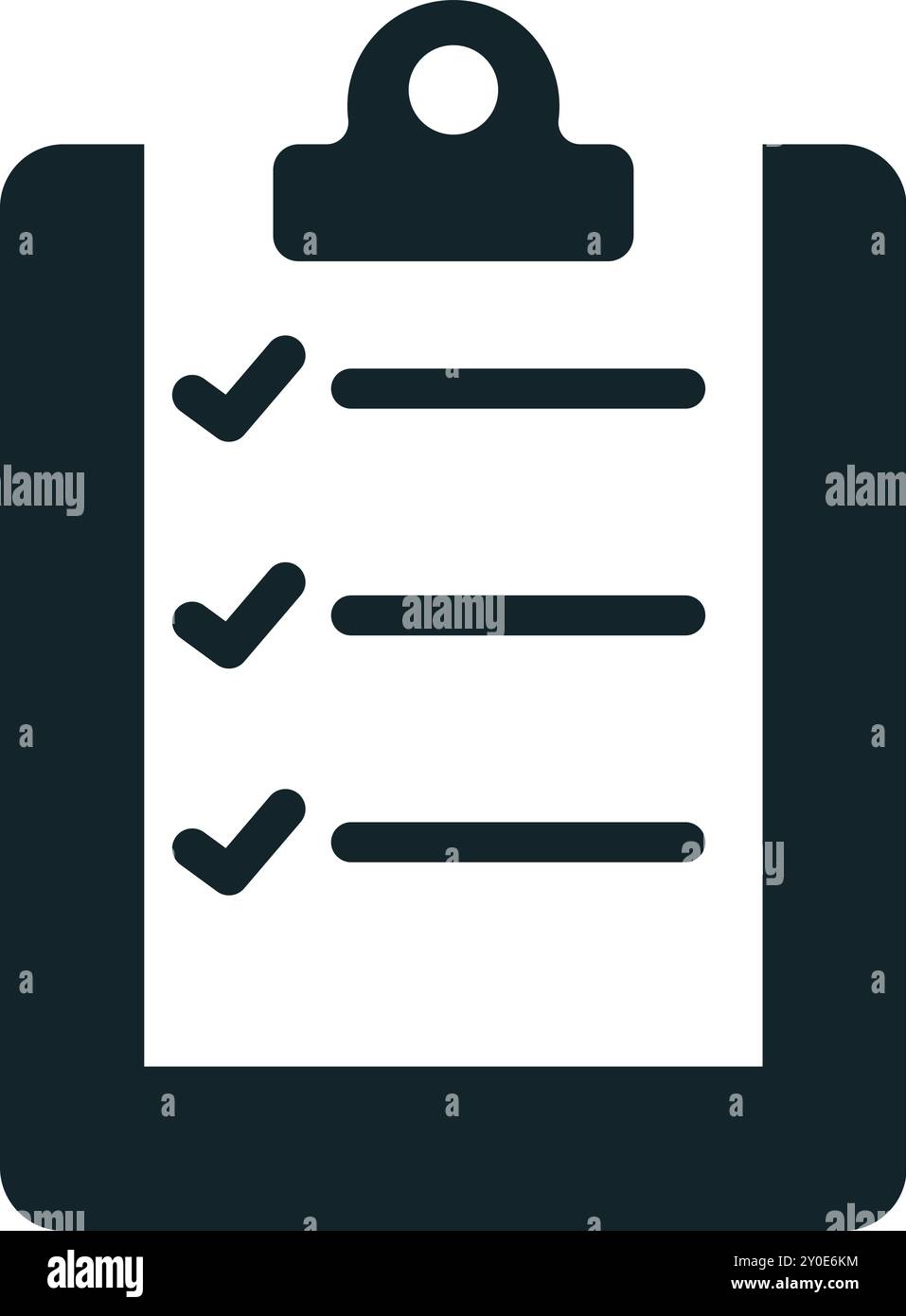 Clipboard showing check marks representing business management Stock Vector Image & Art - Alamy