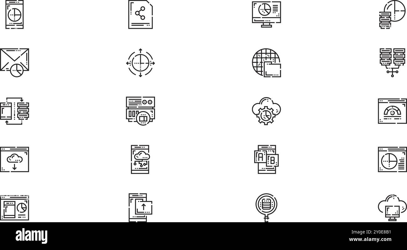 Big data icons High-Quality Vector Icons Collection with Editable ...