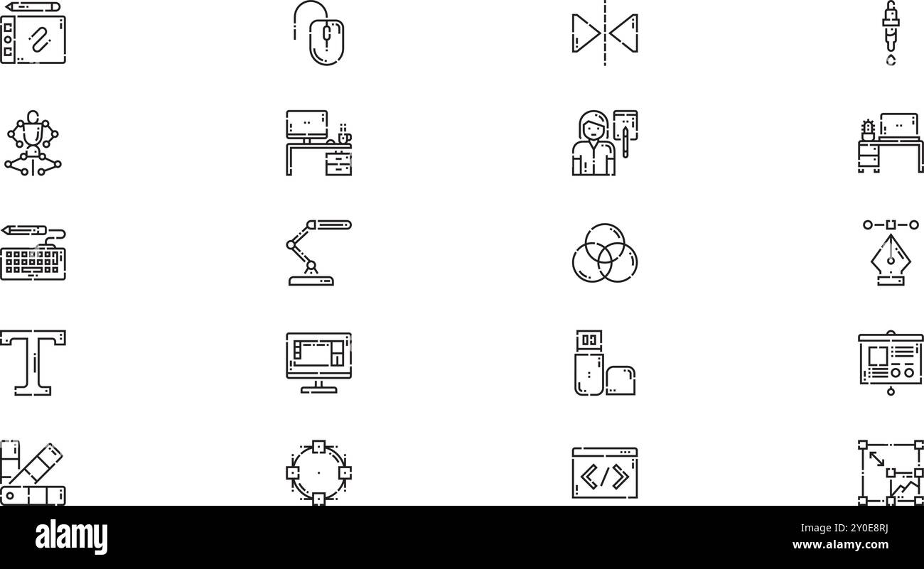 Graphic designer icons High-Quality Vector Icons Collection with ...