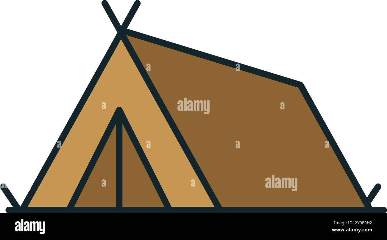 Tent camping clip art tourism Stock Vector Images - Alamy