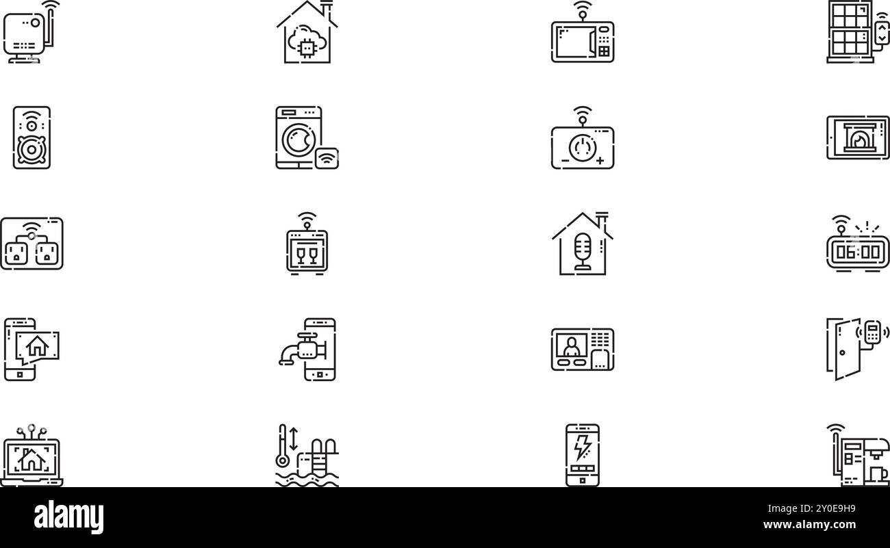Smarthome icons High-Quality Vector Icons Collection with Editable ...