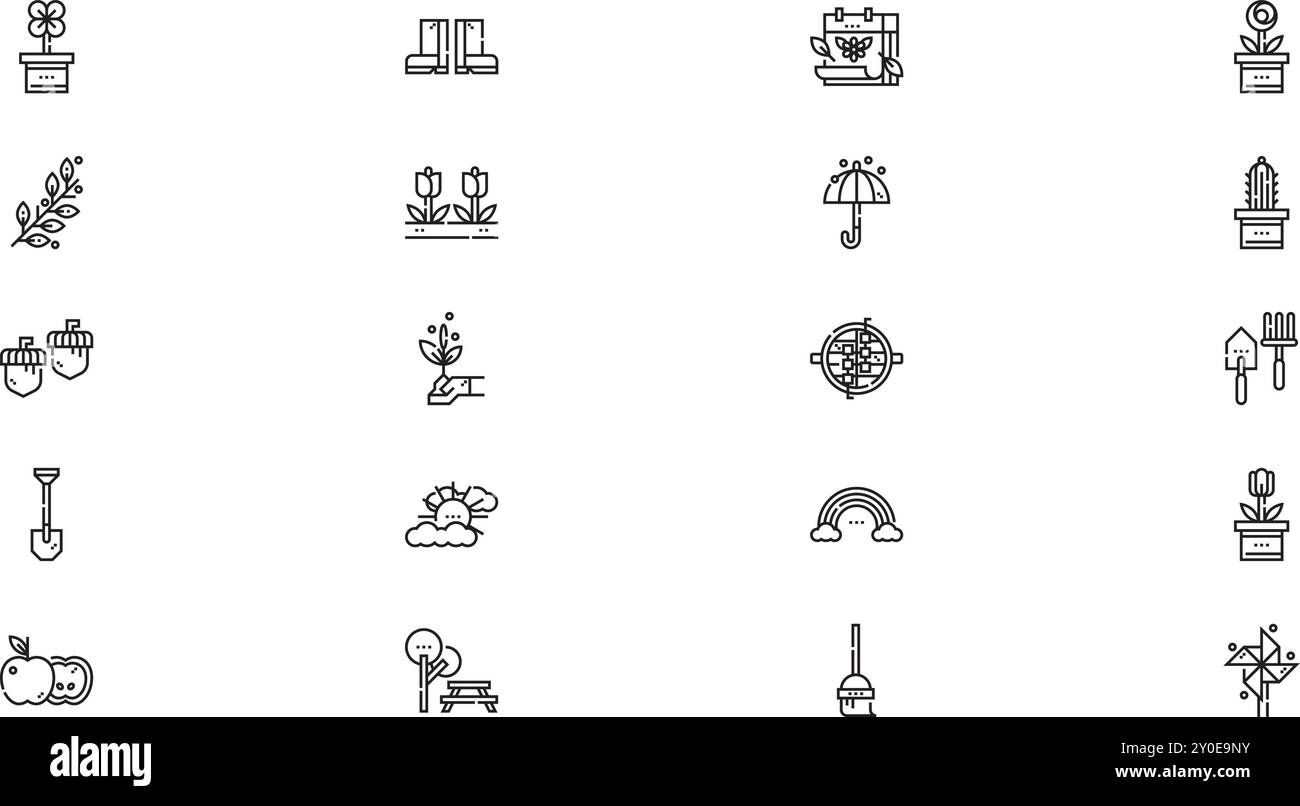 Spring icon pack High-Quality Vector Icons Collection with Editable ...