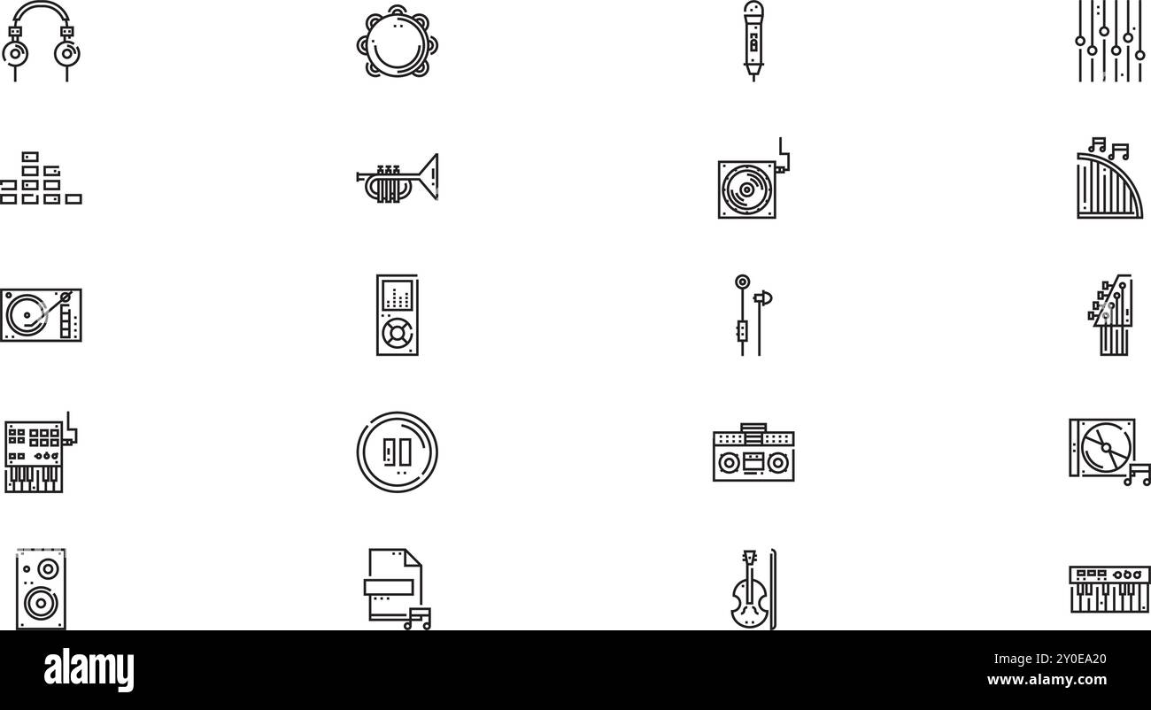 Music sound icons High-Quality Vector Icons Collection with Editable ...